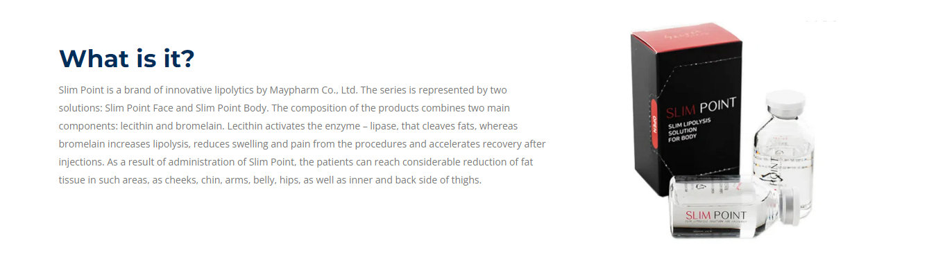 Slim Point Lipolysis - Fillers Korea