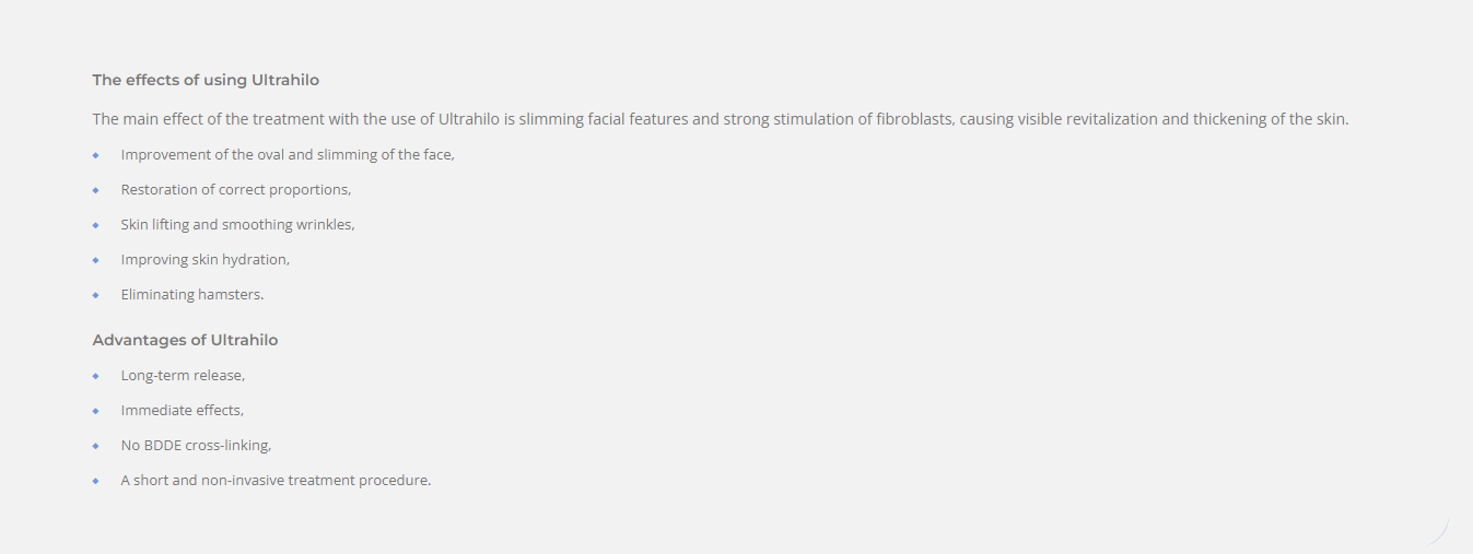 Ultrahilo - Fillers Korea